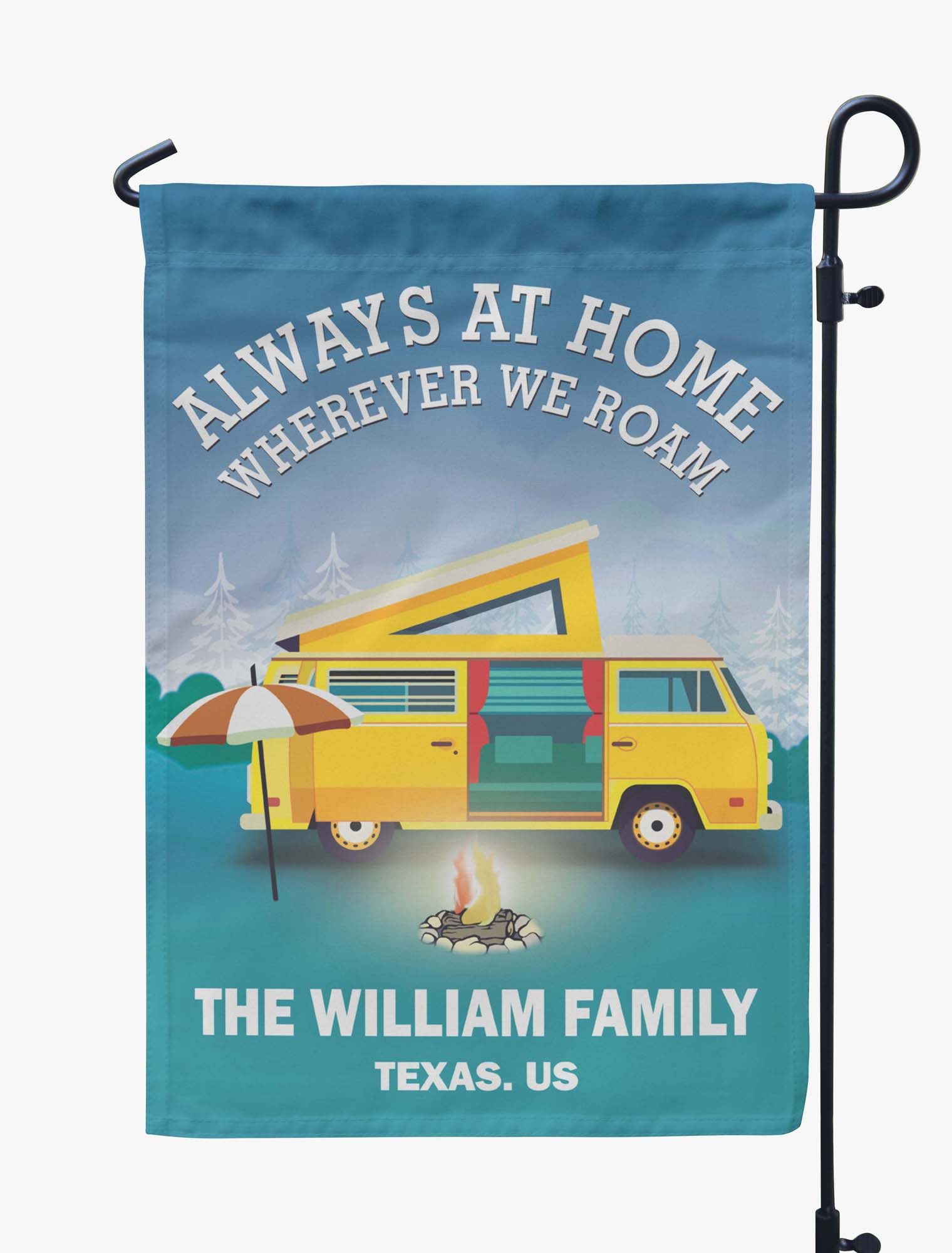 Printtoo Multicolor Always At Home Wherever We Roam Motorhome ...