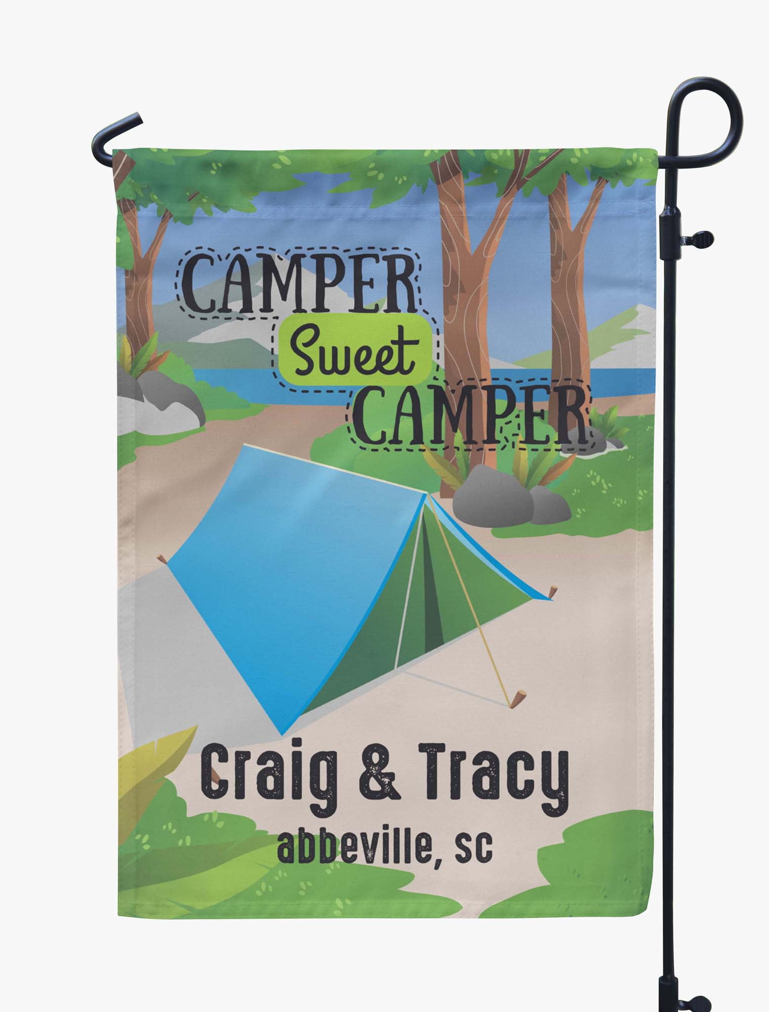 Printtoo Multicolor Camper Sweet Camper Campsite Personalized Camping ...