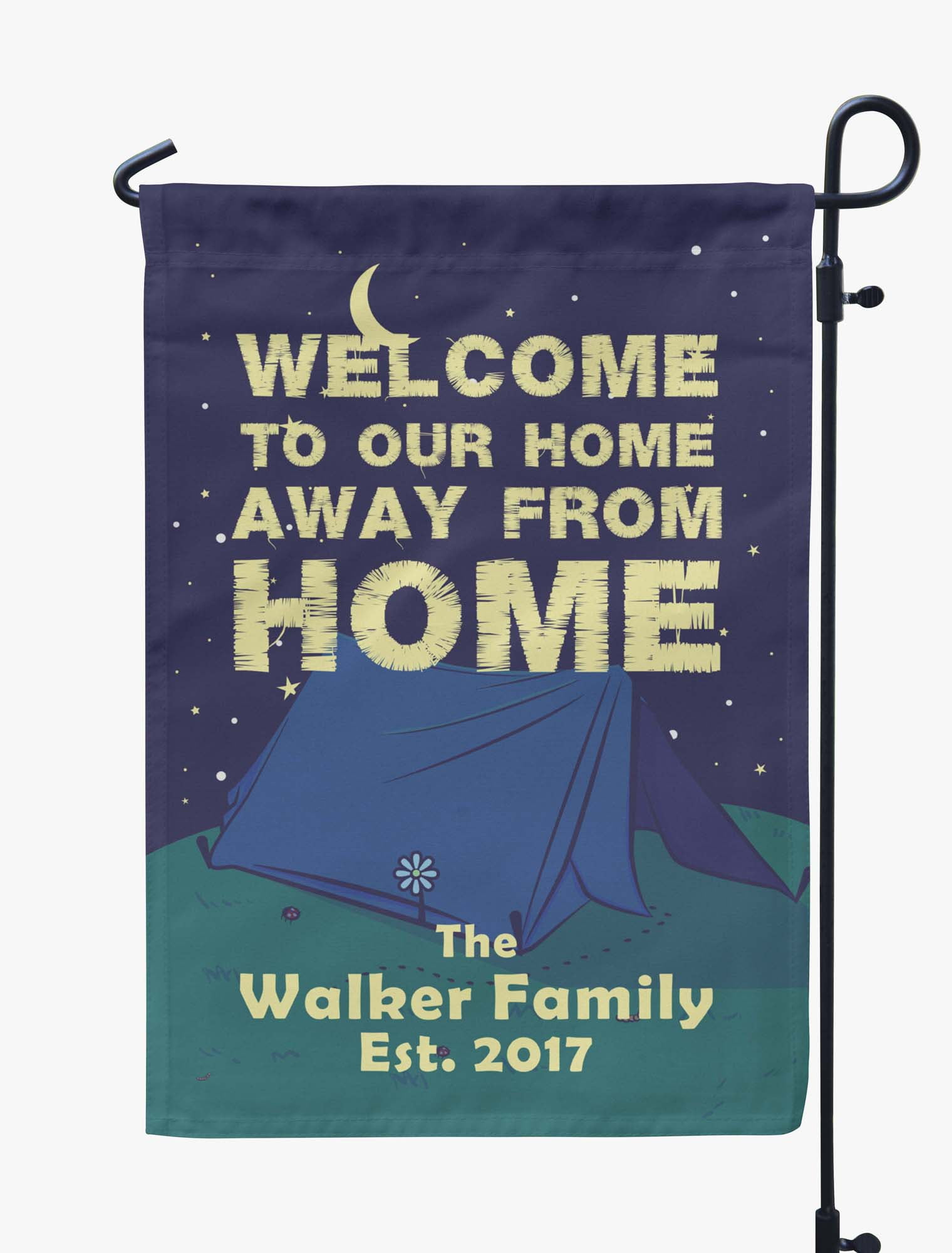 Printtoo Multicolor Welcome To Our Home Away From Home Campsite Camping ...