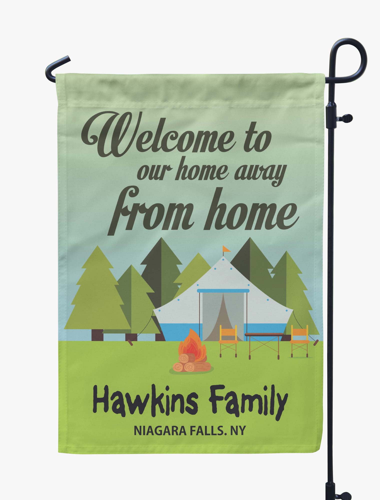 Printtoo Multicolor Welcome To Our Home Away From Home Campsite ...