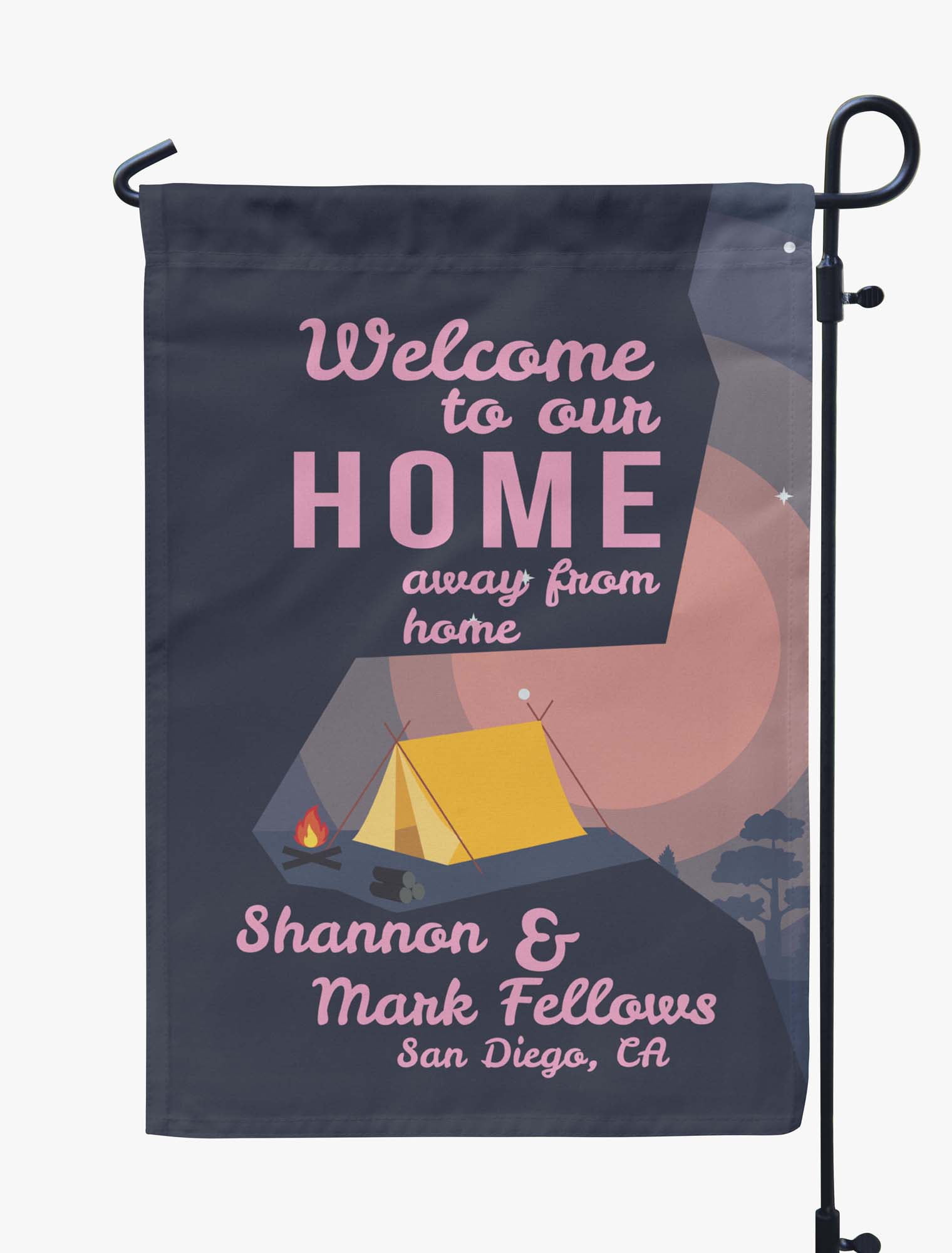 Printtoo Multicolor Welcome To Our Home Away From Home Campsite ...
