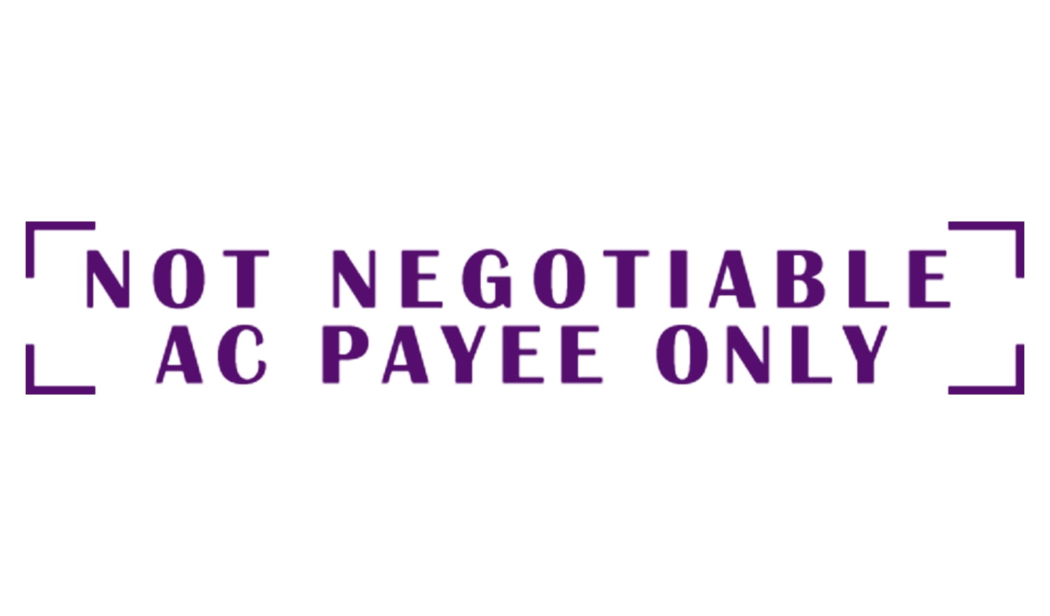 Printtoo Not Negotiable Ac Payee Only Self Inking Rubber Stamp Pre ...