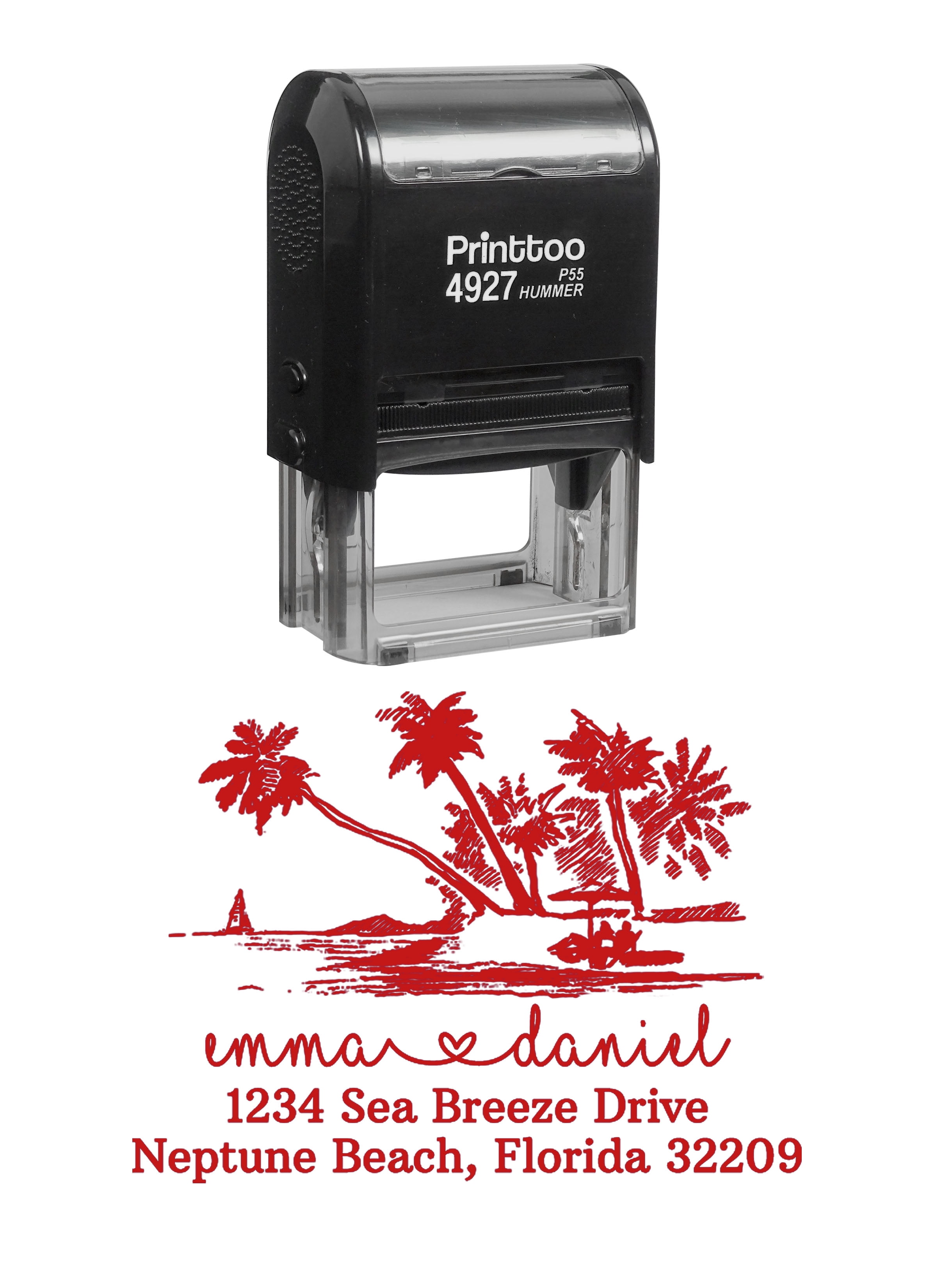 Printtoo Office Stationery Self Inking Scanned By Text Date And Sign ...