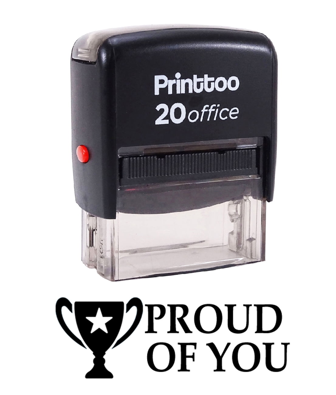 Printtoo PROUD OF YOU Self Inking Rubber Stamp Office Stationary Custom ...