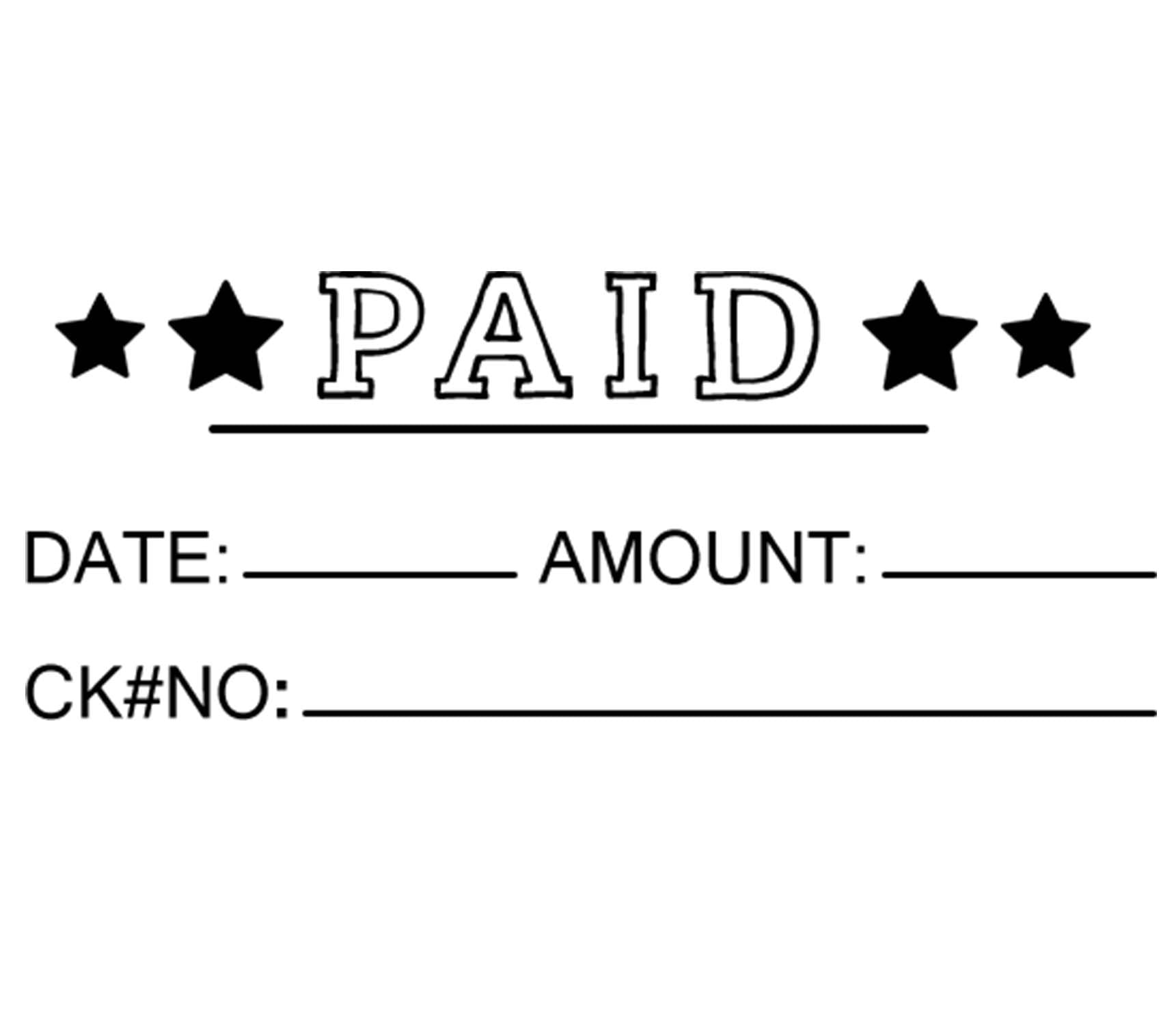 Printtoo Paid Self Inking Rubber Stamp Pre-Inked Office Stamp- Home ...