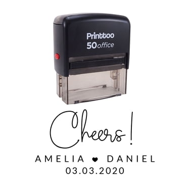 Printtoo Personalized Black Self Inking Address Stamp Custom Future ...
