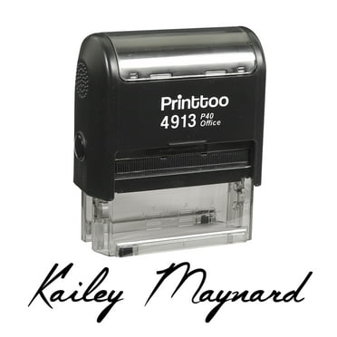 Printtoo Personalized Black Self Inking Custom Stamp Custom Signature ...