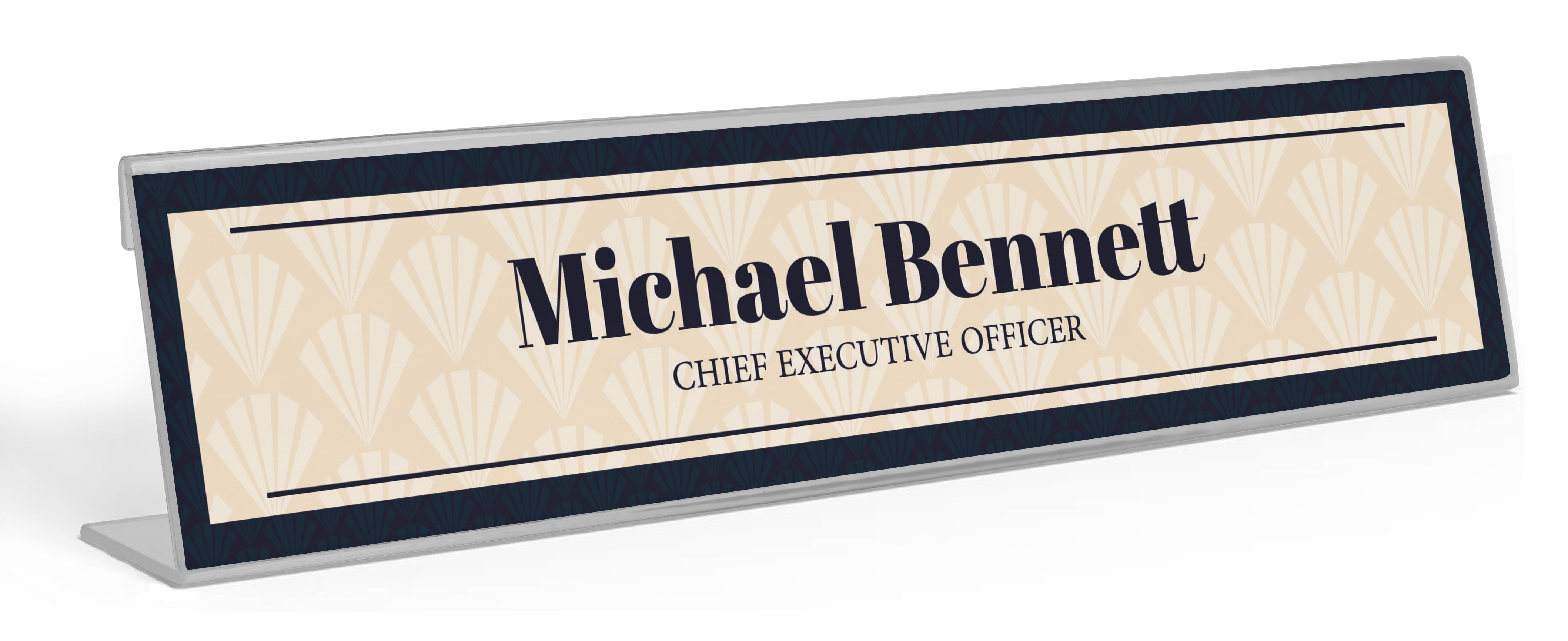 Printtoo Personalized Desk Name Plate Pretty Abstract Custom Acrylic ...