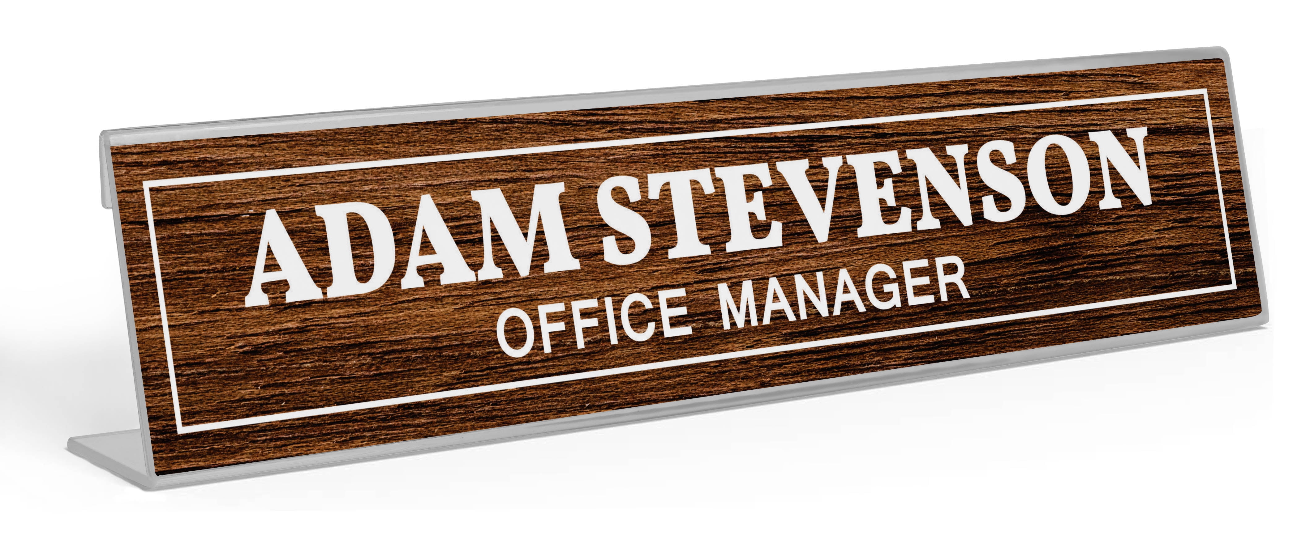 Printtoo Personalized Desk Name Plate Pretty Classic Custom Acrylic ...