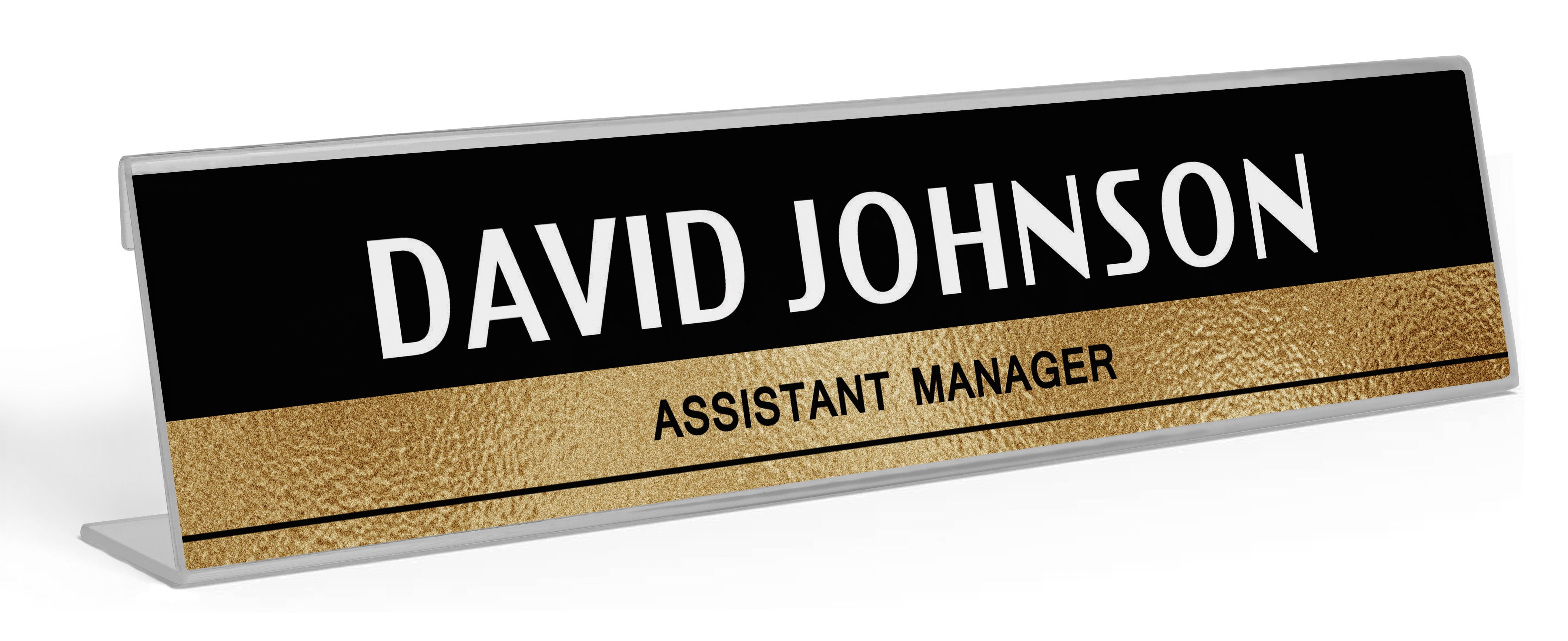 Printtoo Personalized Desk Name Plate Pretty Classic Custom Acrylic ...