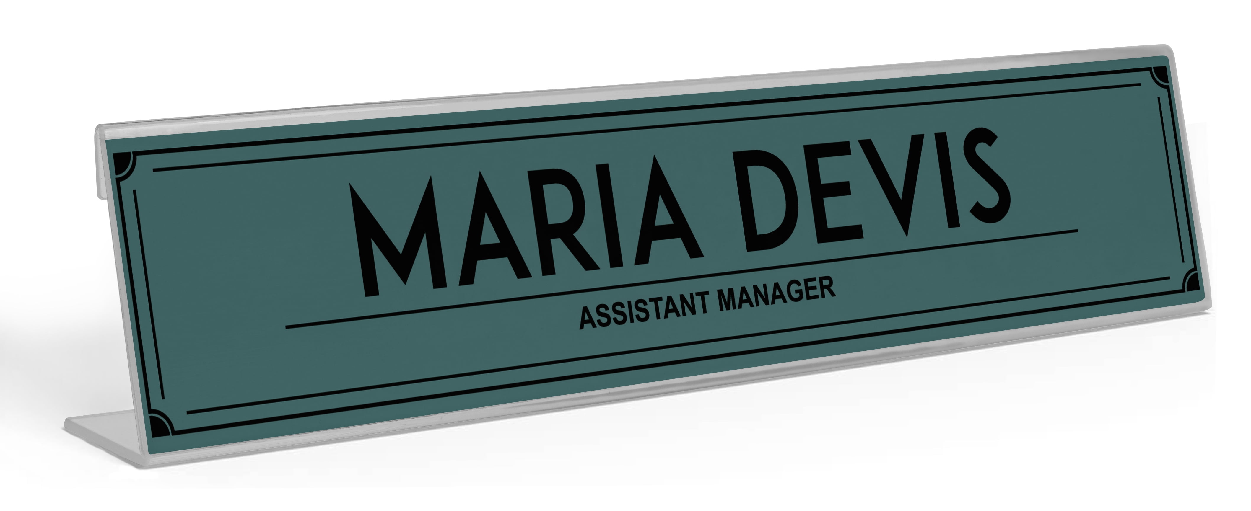 Printtoo Personalized Desk Name Plate Pretty Classic Custom Acrylic ...
