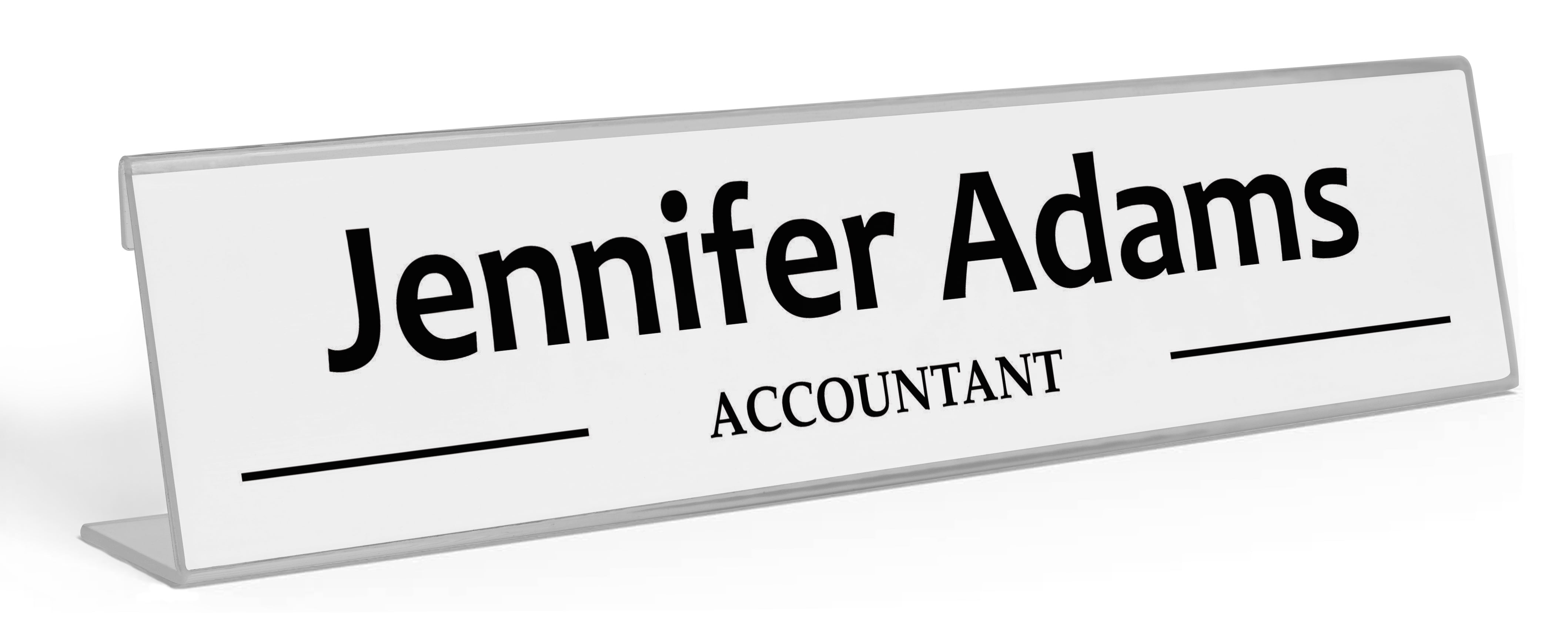 Printtoo Personalized Desk Name Plate Pretty Classic Custom Acrylic ...