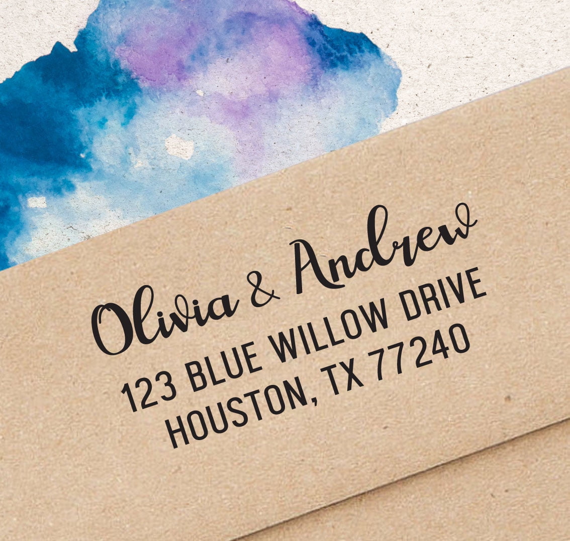 Printtoo Personalized Save The Date Family Return Address Stamp Custom ...