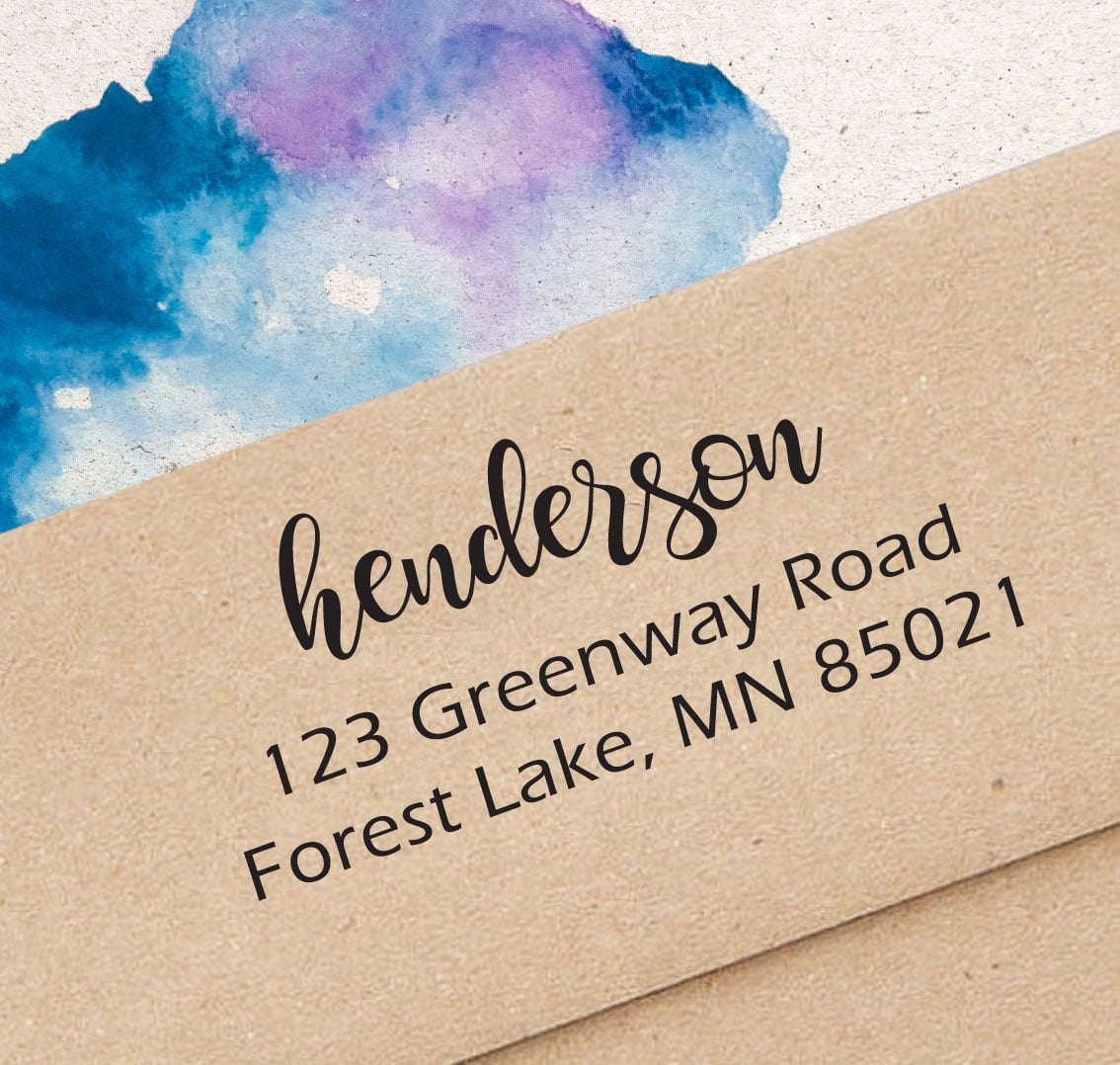 Printtoo Personalized Self Inking Return Address Stamper Custom ...