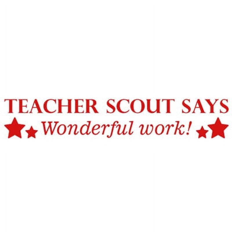 Printtoo Personalized Teachers Stamp Says Wonderful Work! Teachers Name ...
