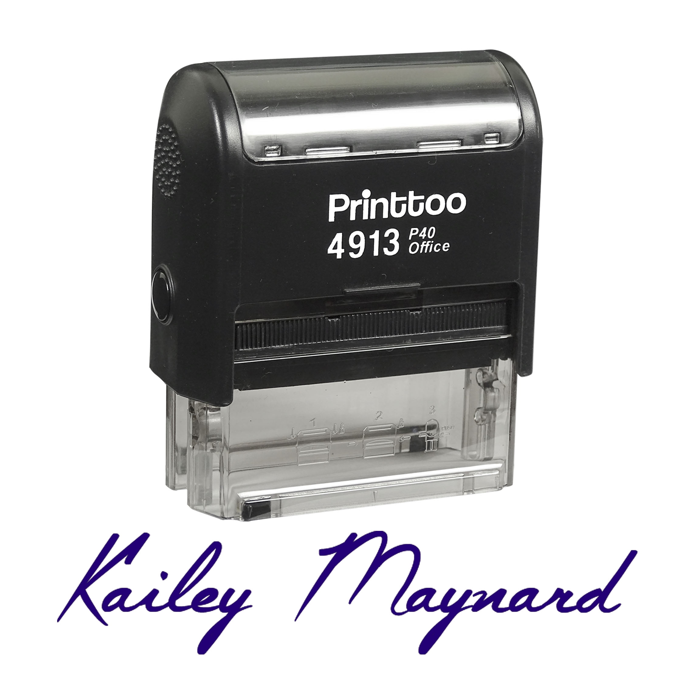 Printtoo Personalized Violet Self Inking Custom Stamp Custom Signature ...