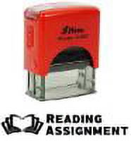 Printtoo Reading Assignment Self Inking Rubber Stamp Pre,Inked Office ...