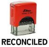 Printtoo Reconciled Self Inking Rubber Stamp Pre,Inked Office Stamp ...