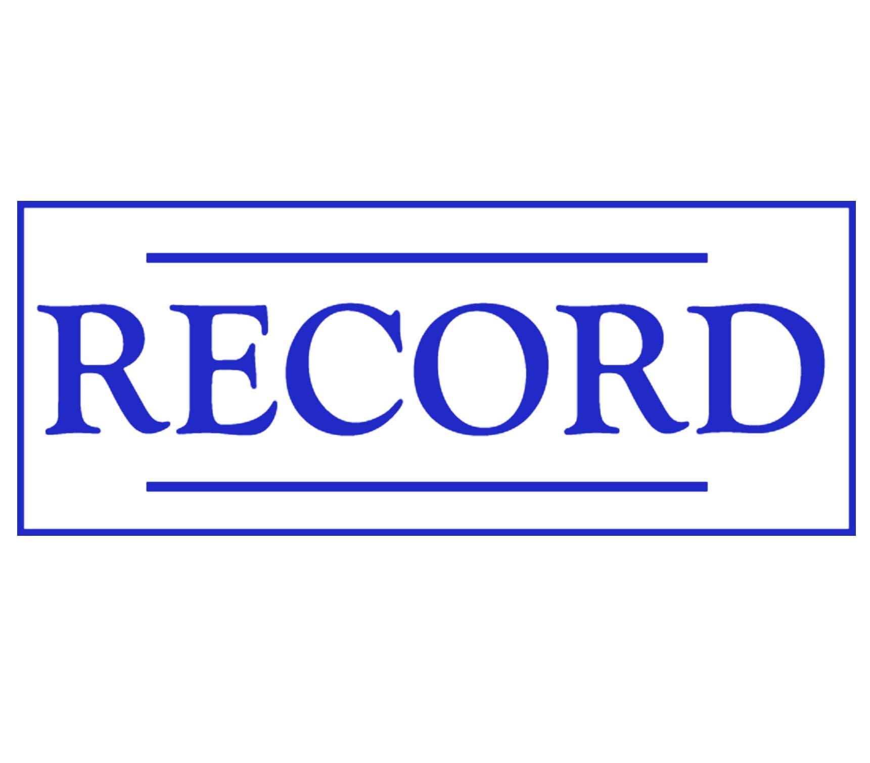 Printtoo Record Self Inking Rubber Stamp Pre-Inked Office Stamp- Home ...