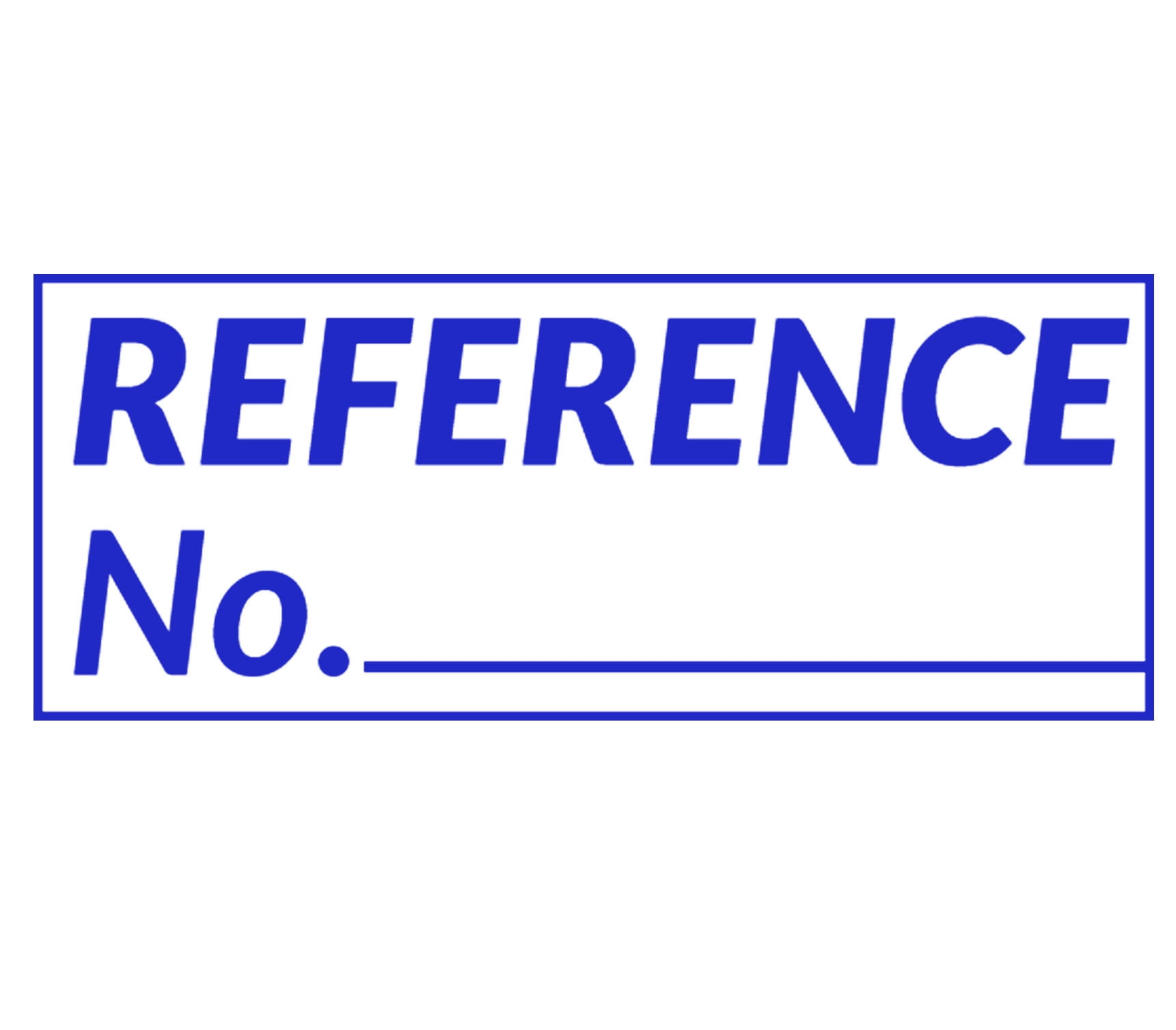 Printtoo Reference No Self Inking Rubber Stamp Pre-Inked Office Stamp ...