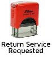 Printtoo Return Service Requested Self Inking Rubber Stamp Pre,Inked ...
