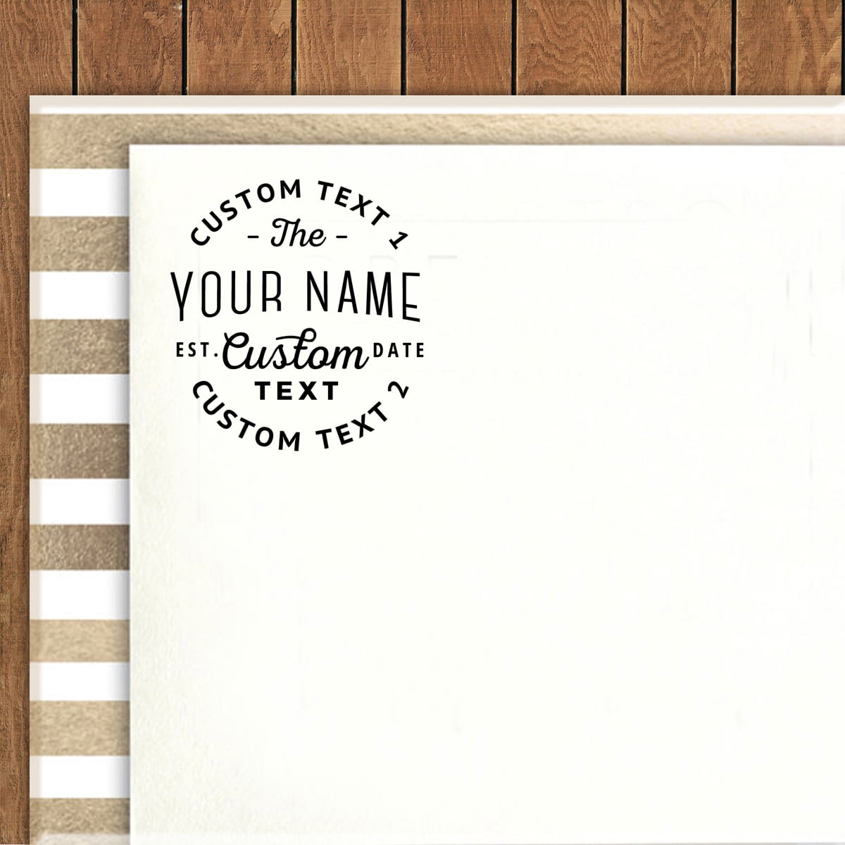 Printtoo Round Custom Text Rubber Stamp Self Inking Baker's Kitchen ...