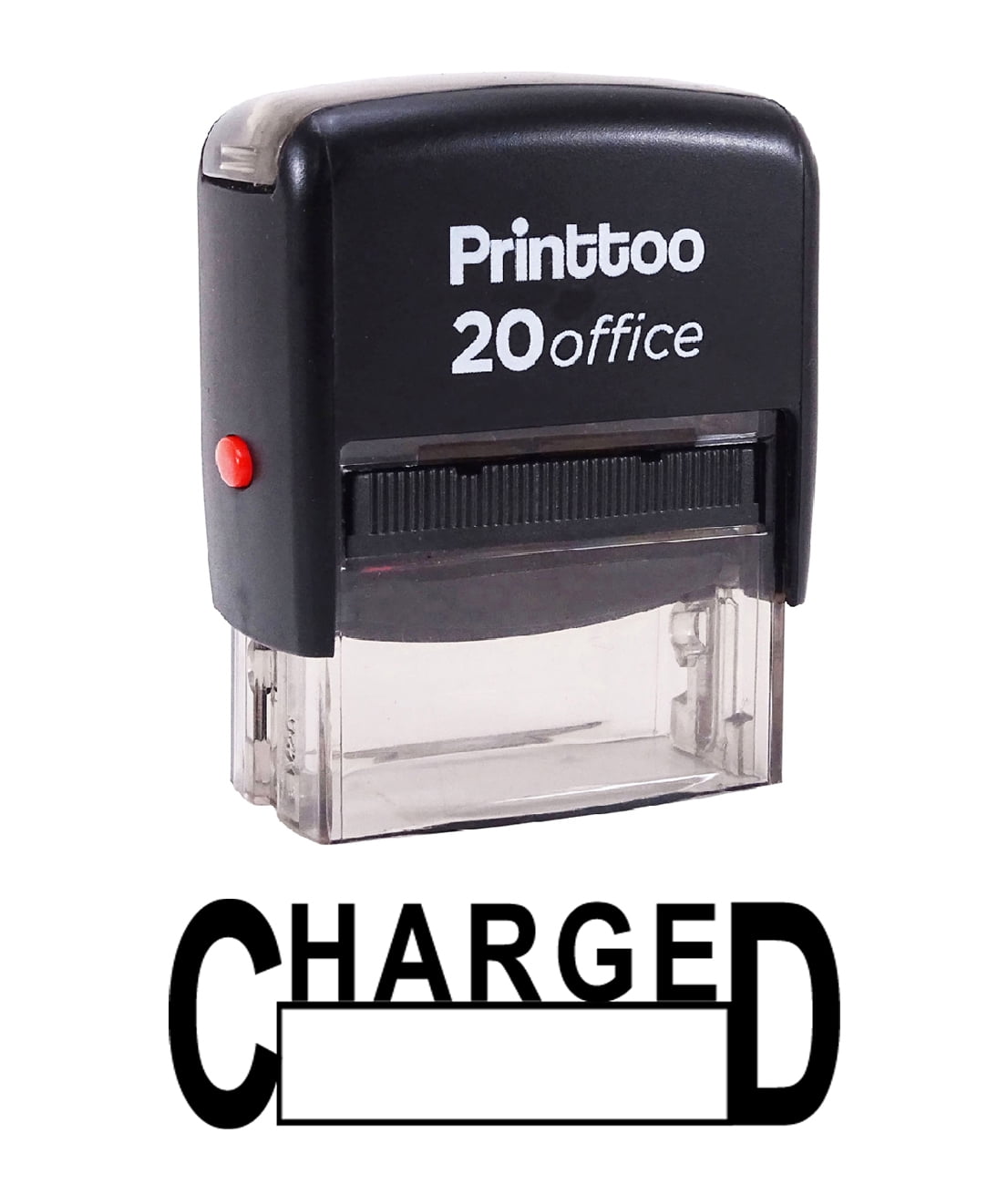 Printtoo Rubber Stamp Office Stationary CHARGED Self Inking Custom ...