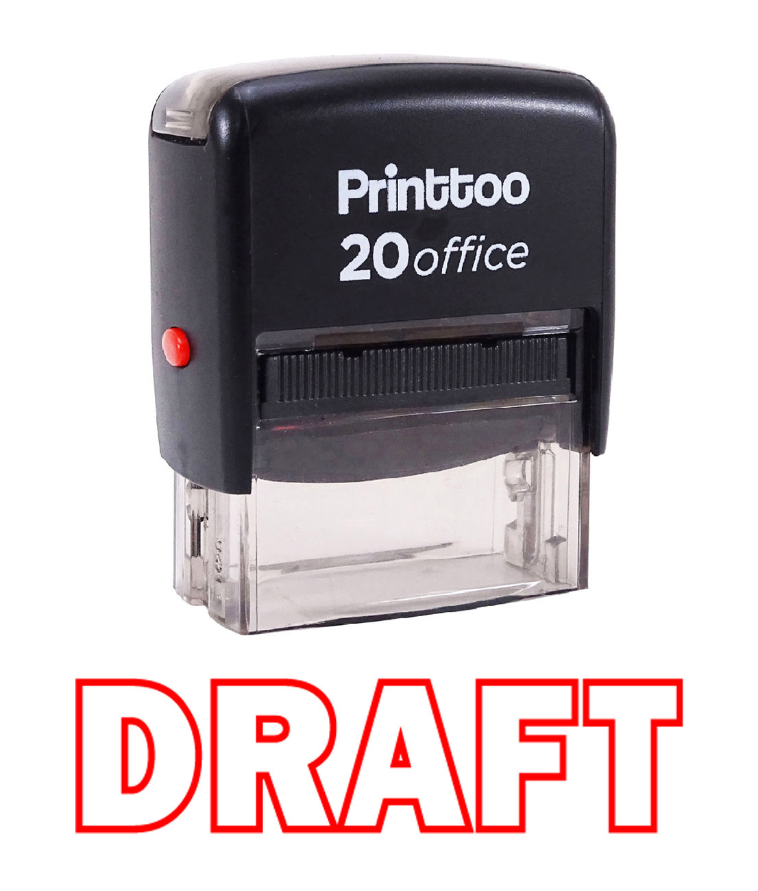 Printtoo Rubber Stamp Office Stationary DRAFT Self Inking Custom Stamp ...