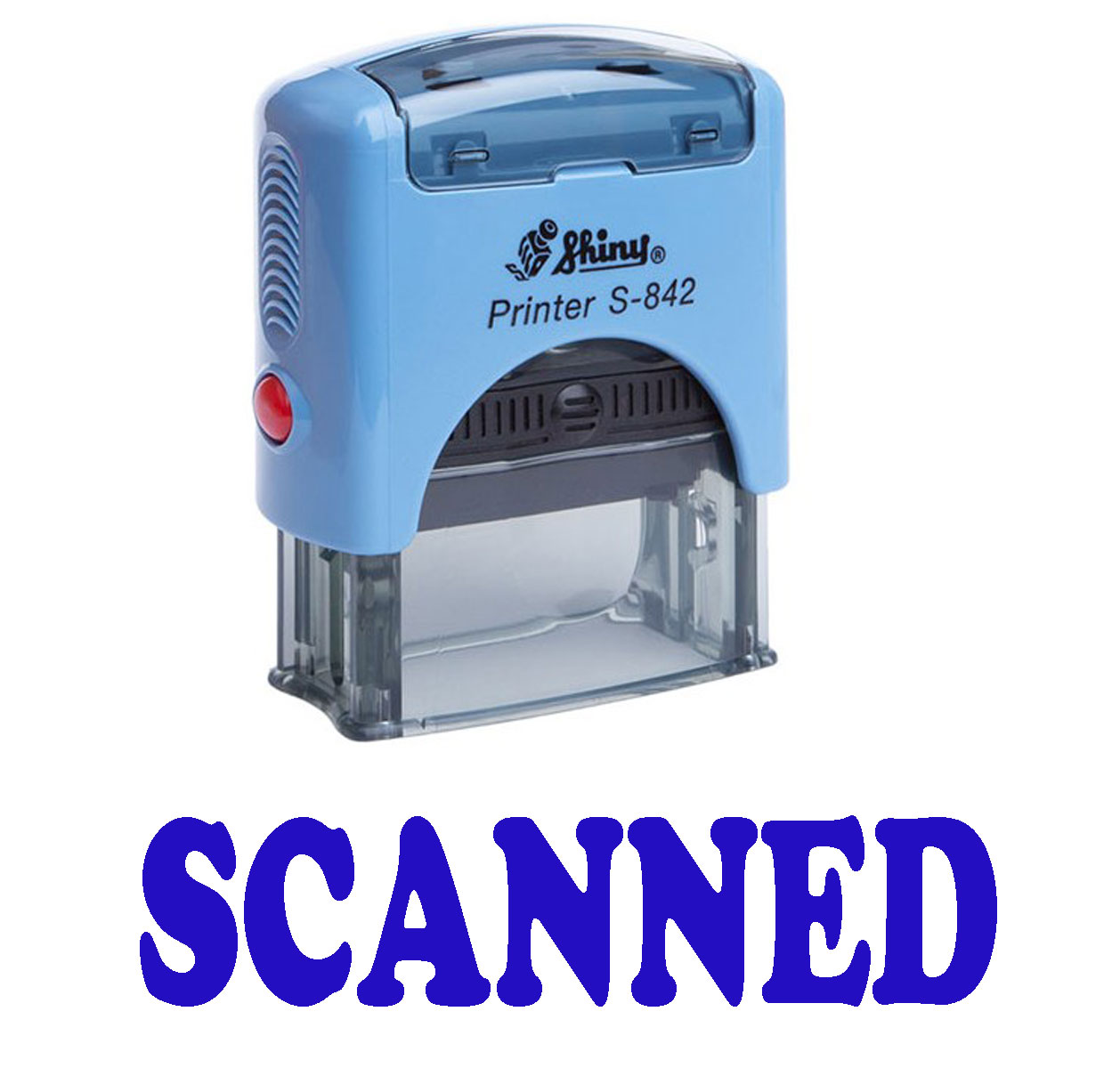 Printtoo SCANNED Self Inking Rubber Stamp Office Stationery Custom ...