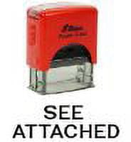 Printtoo See Attached Self Inking Rubber Stamp Pre,Inked Office Stamp ...