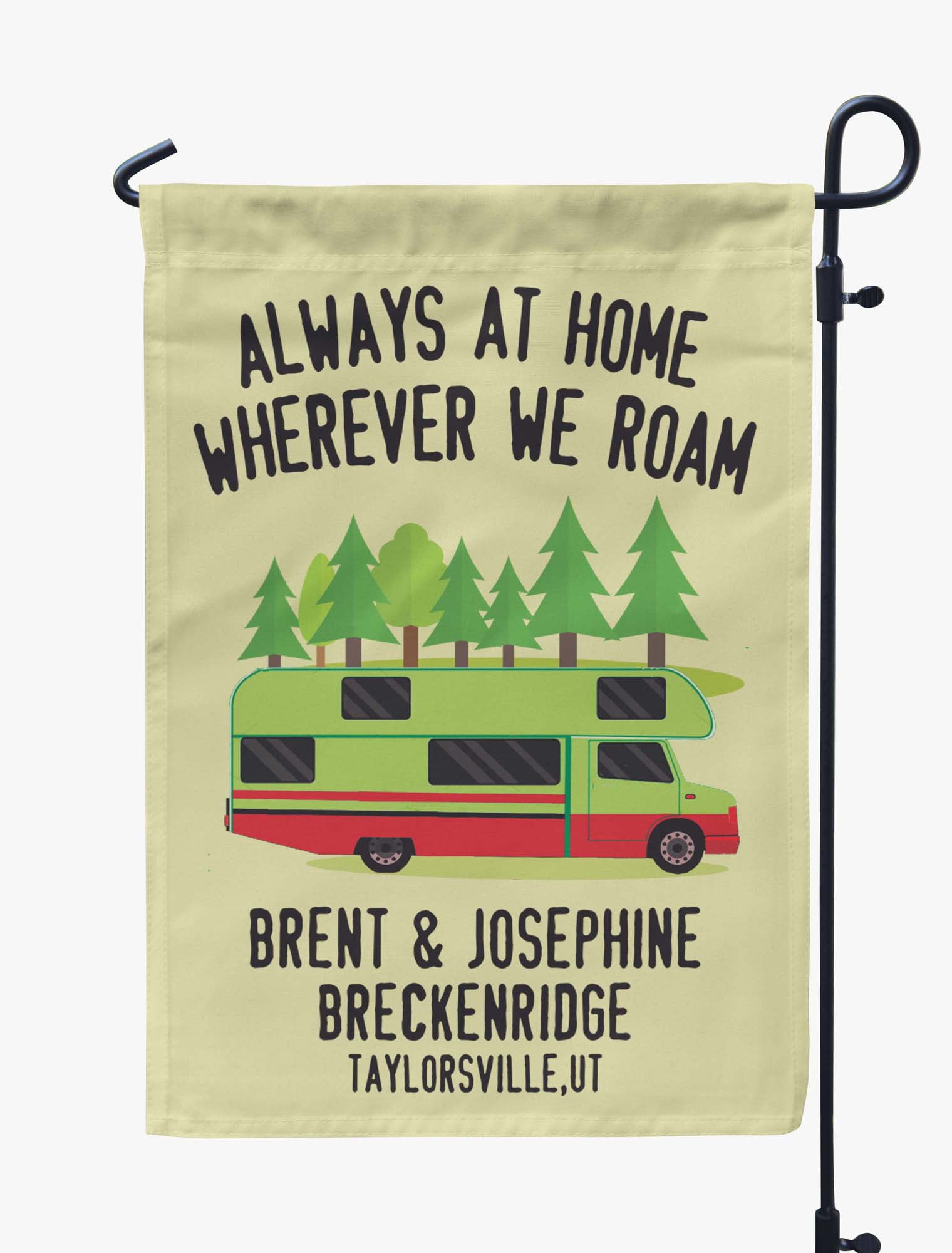 Printtoo Tan Always At Home Wherever We Roam Class C Motorhome Camping ...