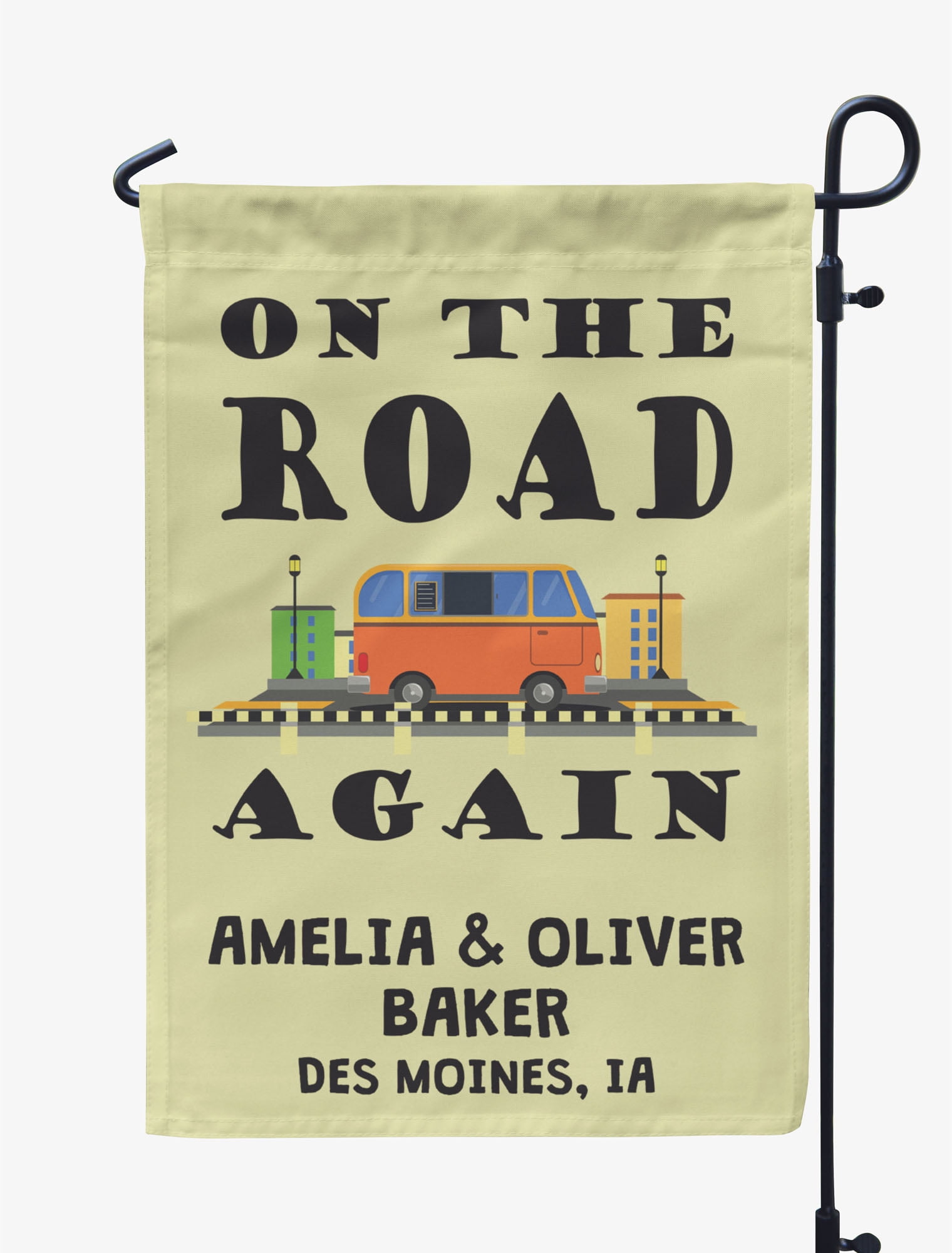 Printtoo Tan On The Road Again Caravans Personalized Camping Flags For ...
