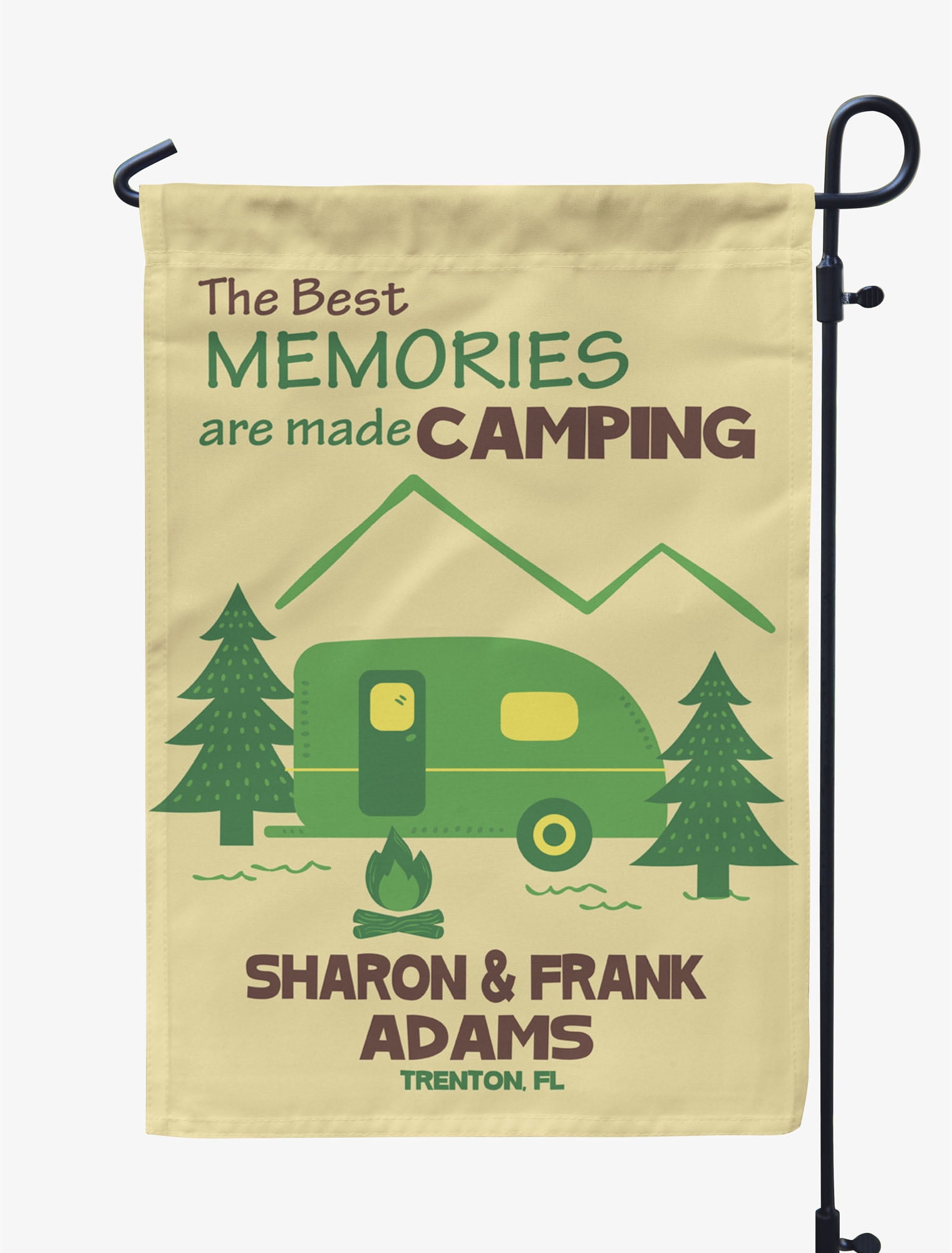 Printtoo Tan The Best Memories Are Made Camping Retro Camp Trailer 12 ...