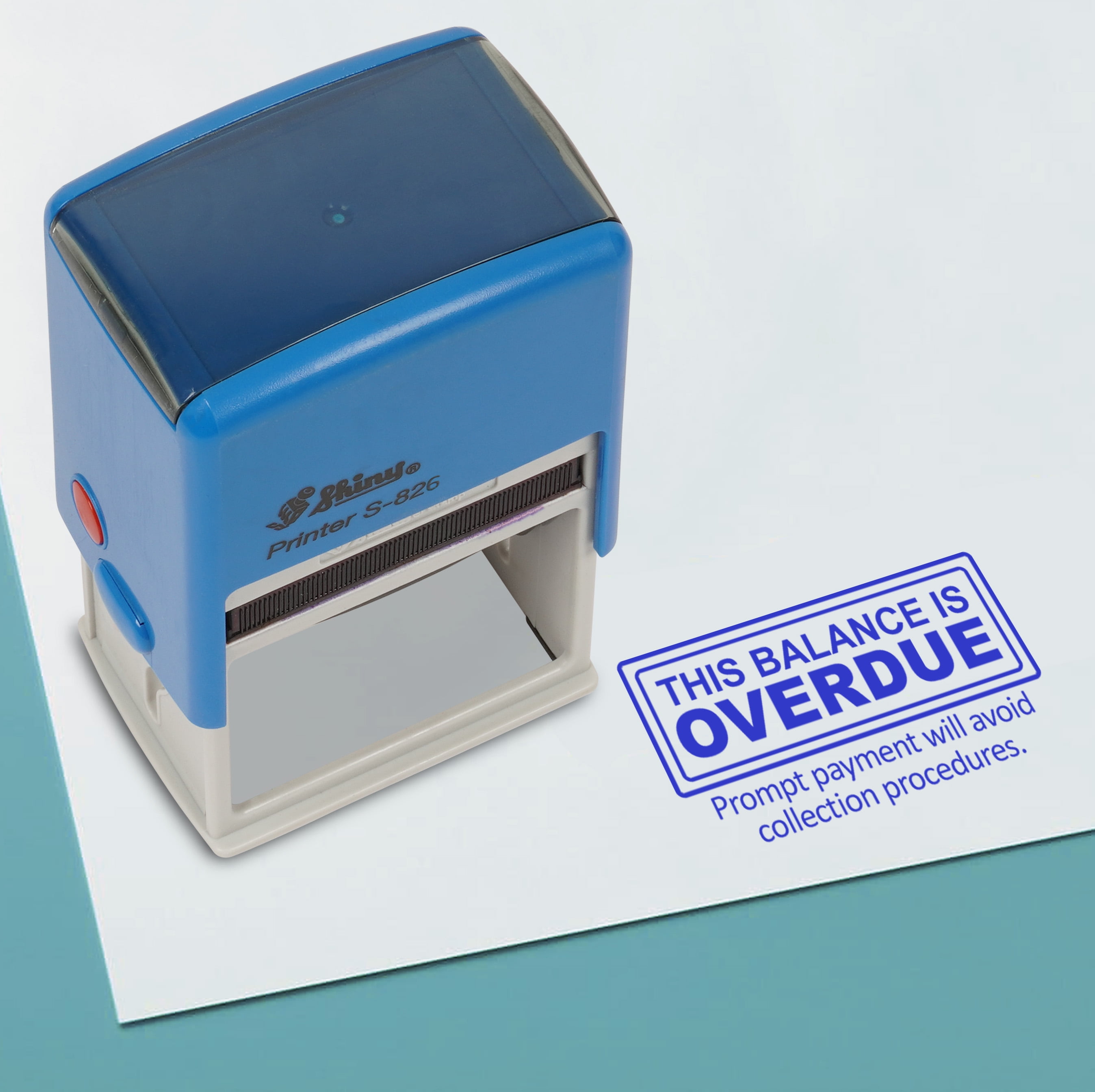 Printtoo This Balance Is Overdue Self Inking Rubber Stamp Pre,Inked ...
