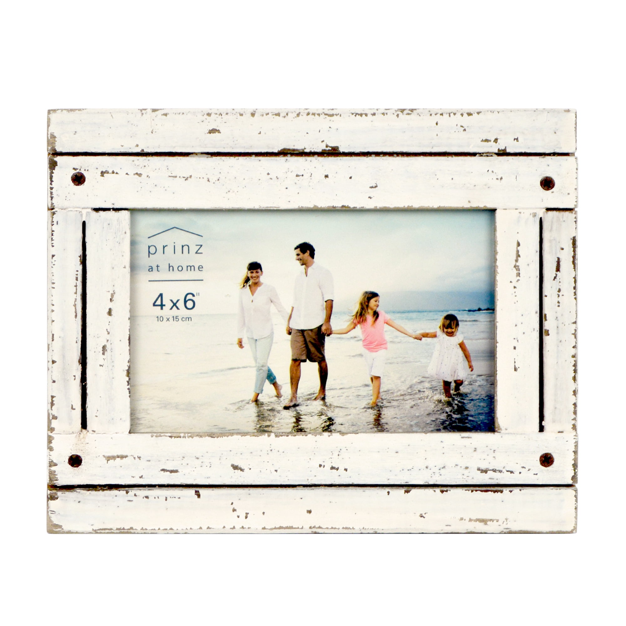 Prinz 4 x 6 Homestead Tabletop or Wall Display Distressed Wood Picture ...