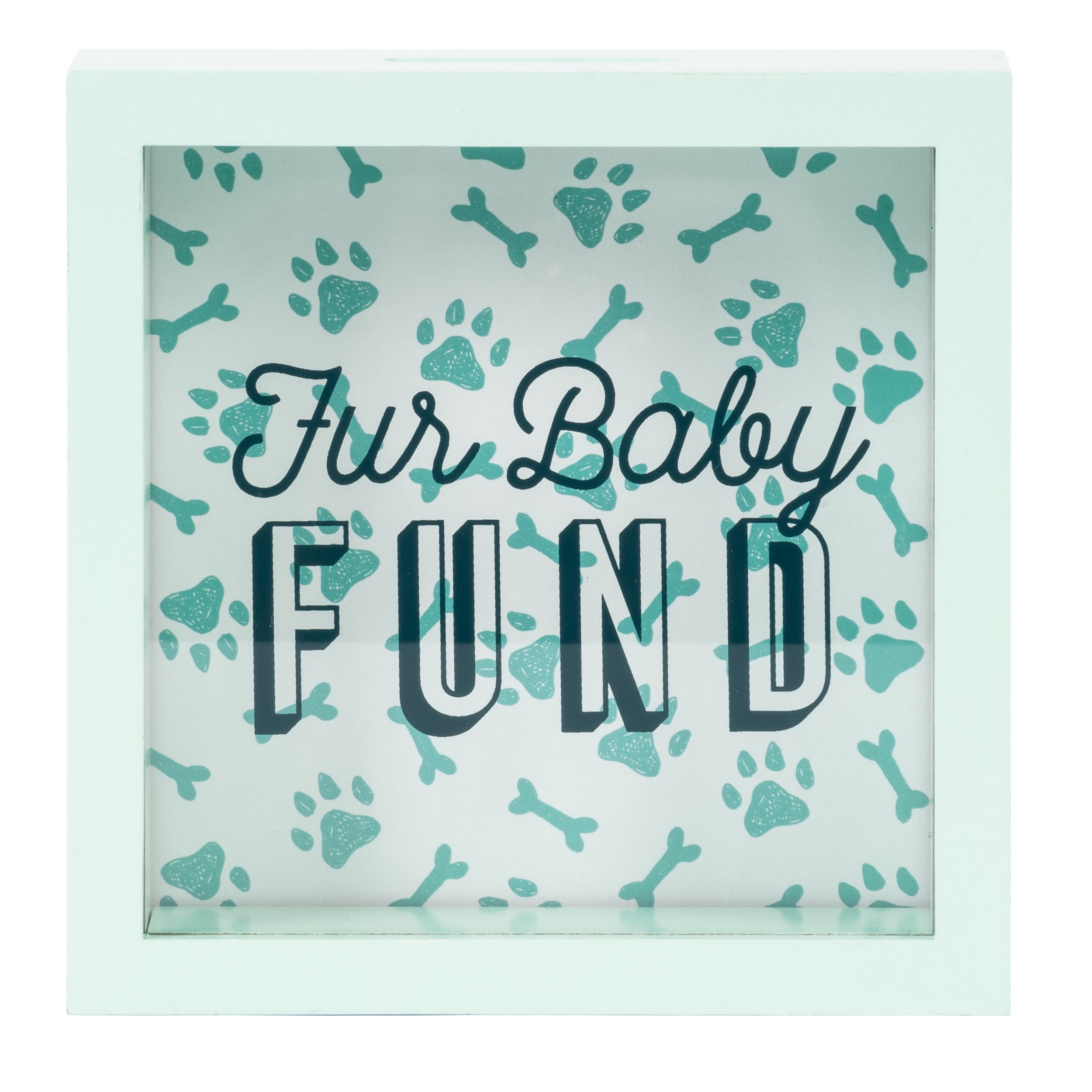 Prinz 6 x 6 Fur Baby Fund Glass Front Shadowbox Savings Bank, Light ...