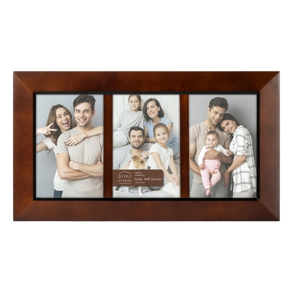 Prinz At Home Dakota Collage Frame for Three 4x6 Photos, Tabletop or ...