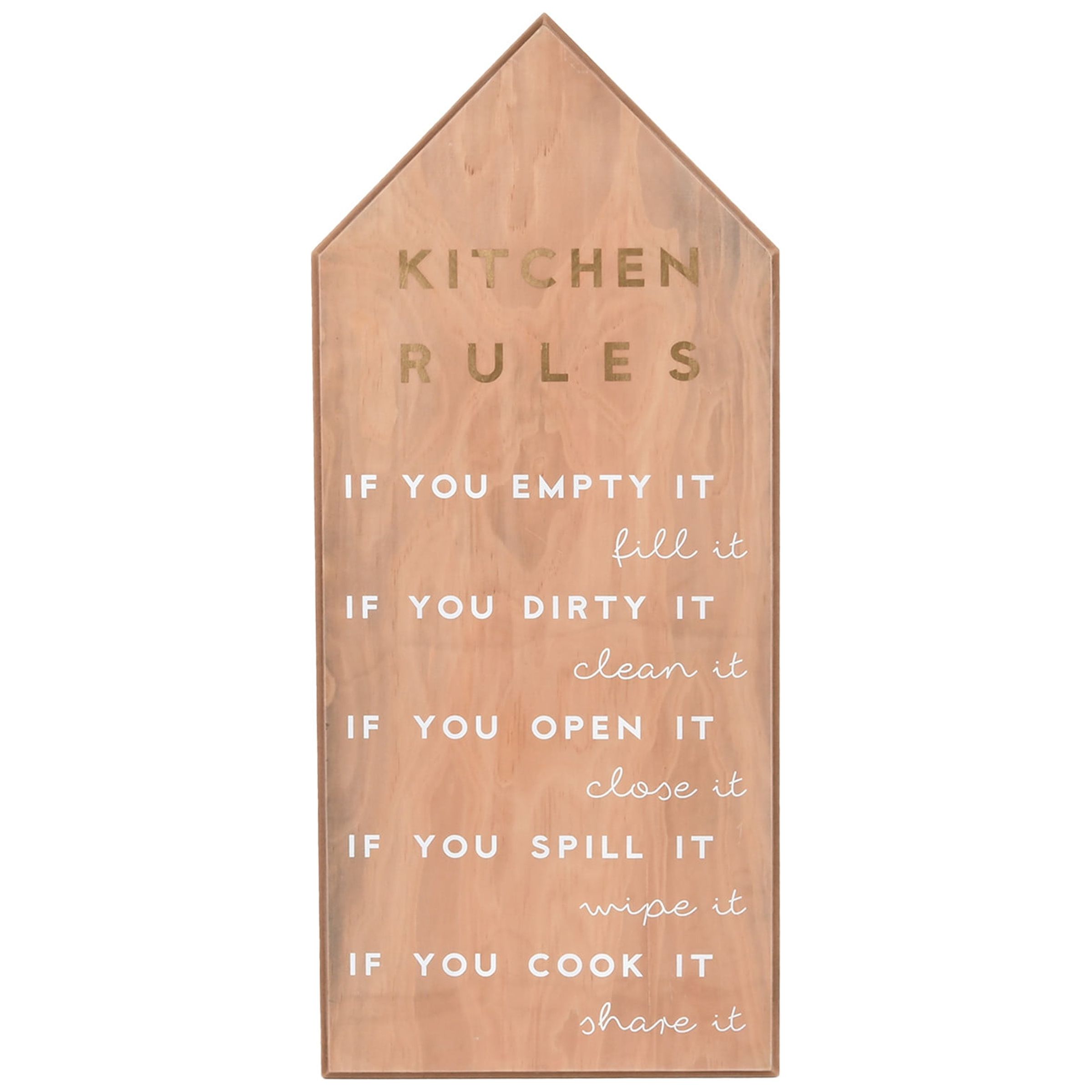 Our Kitchen Rules Sign - Walmart.com