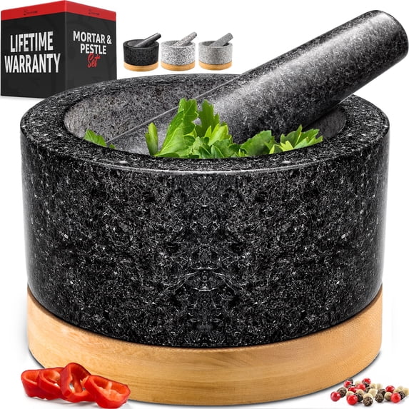 Priority Chef Mortar and Pestle Set, 2 Cup, Granite - Walmart.com