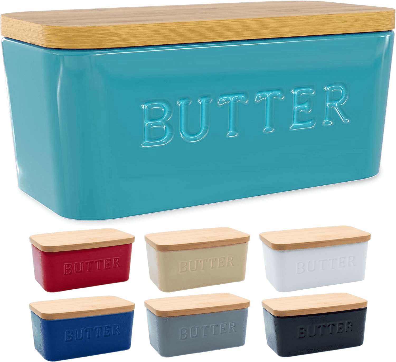 PriorityChef Large Butter Dish with Lid for Countertop or Fridge ...