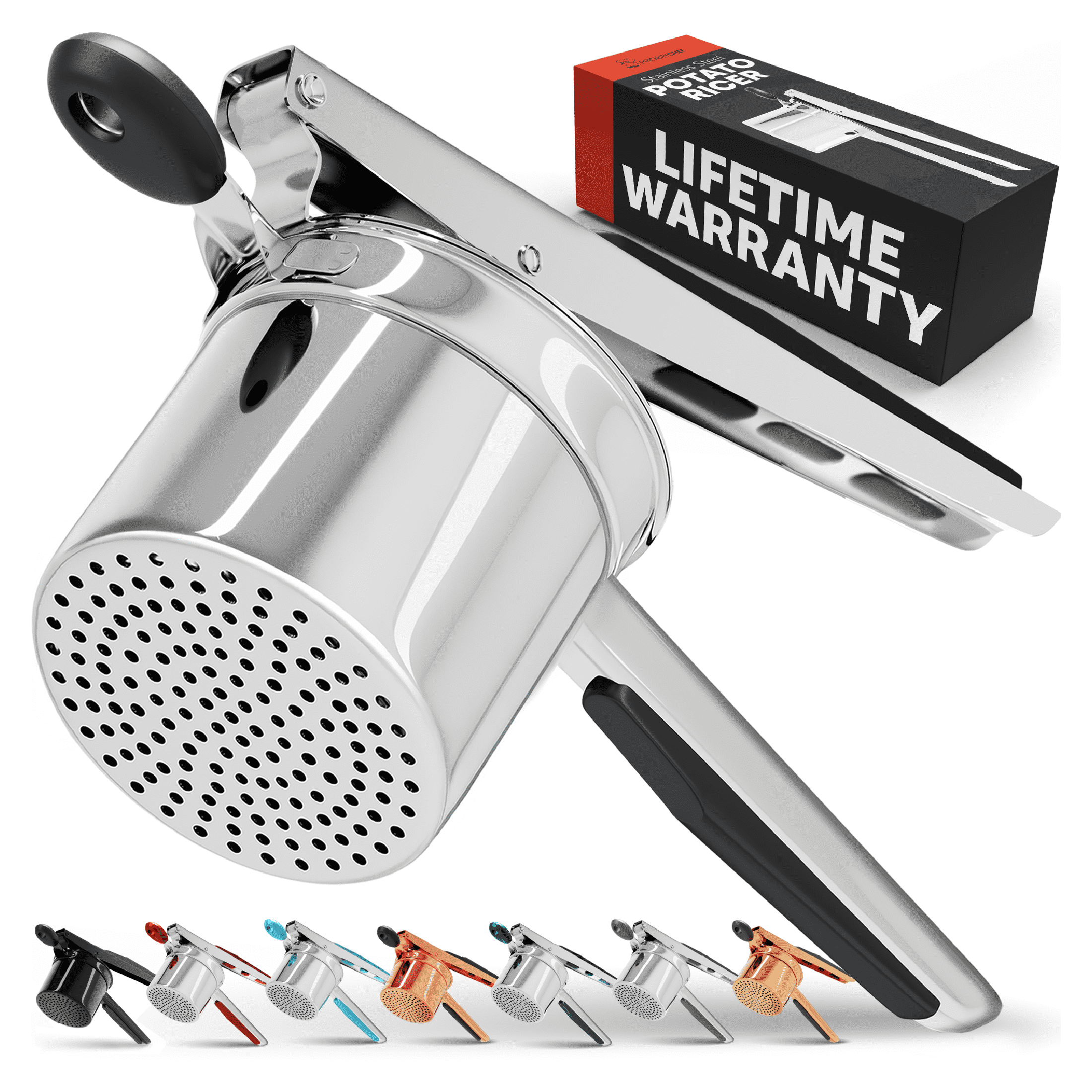 Priority Chef 15oz Potato Ricer, Heavy Duty Stainless Steel, Vegetable ...