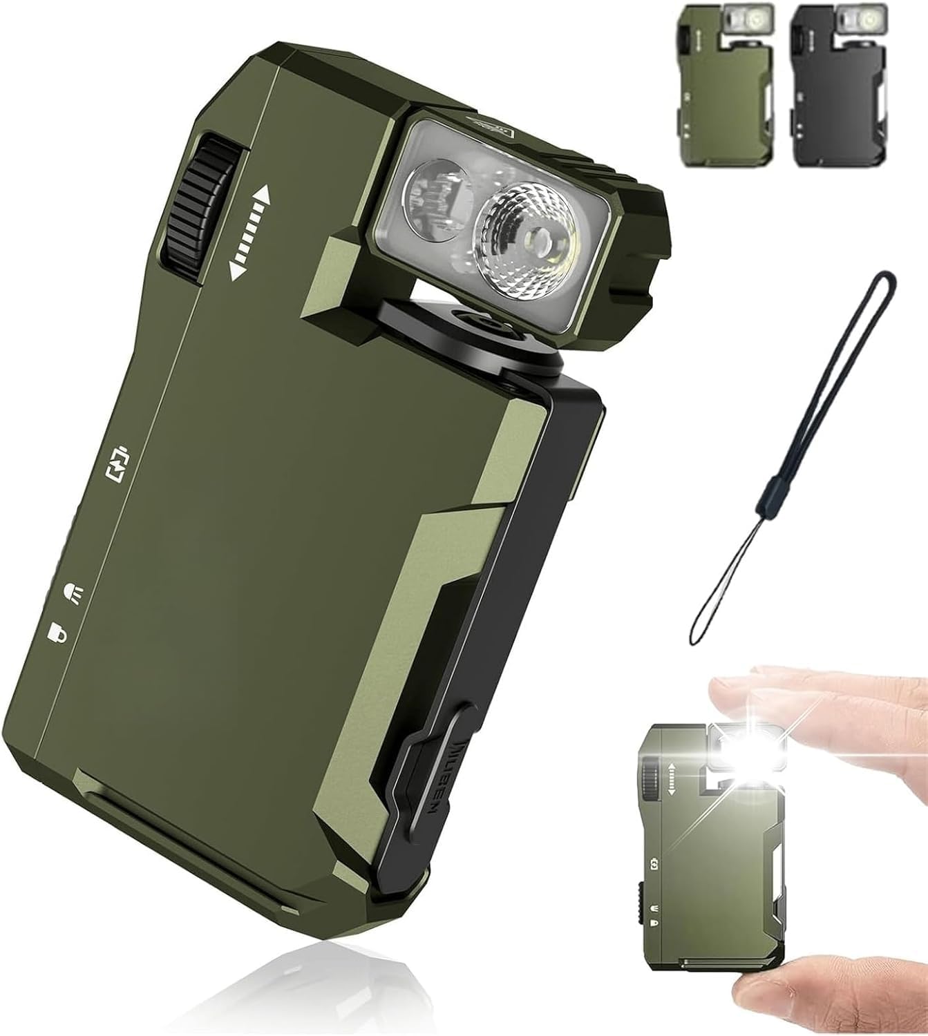 Priormer Flashlight, 2pack G5 EDC Light 400 Lumens, Rechargeable ...
