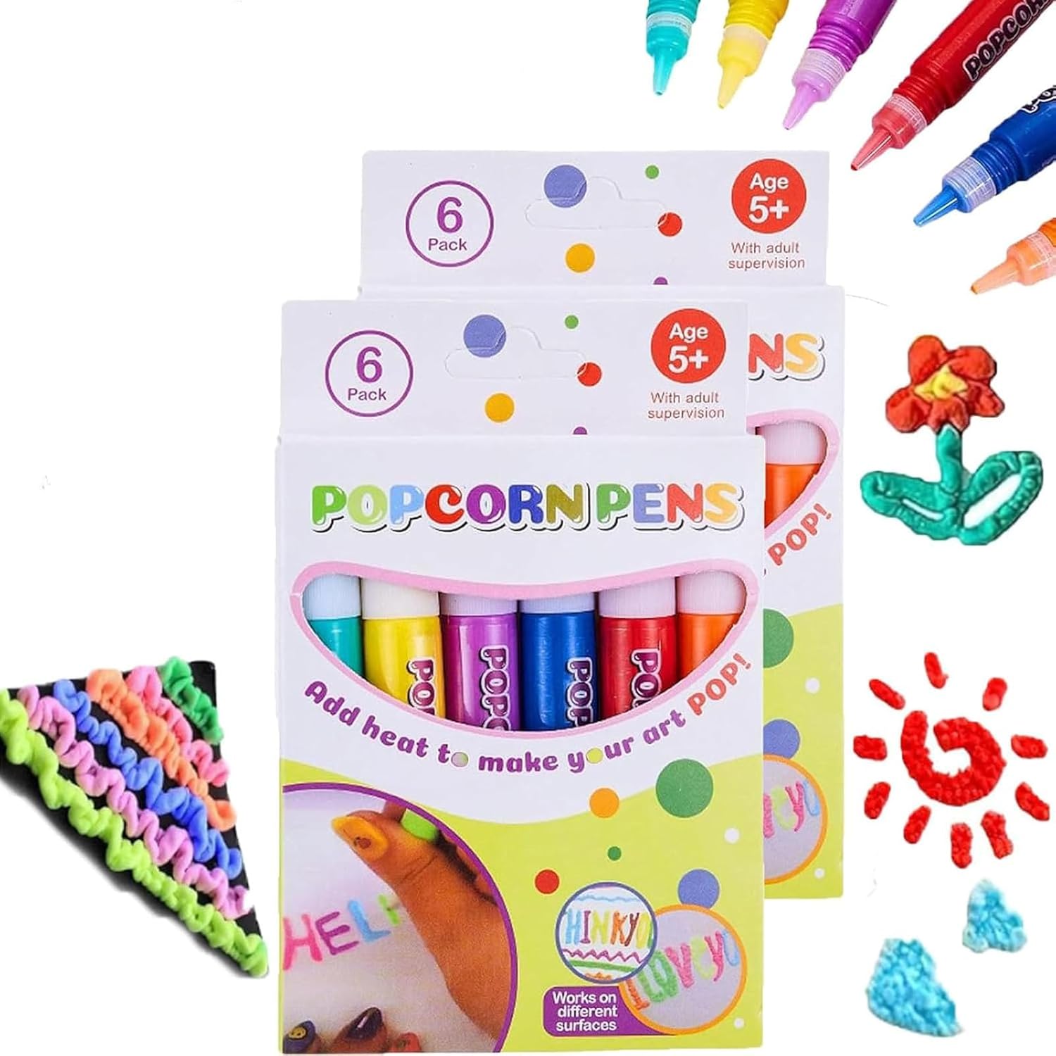 Priormer Puffy Pens, Priormer Magic Puffy Pens, DIY Bubble Popcorn ...