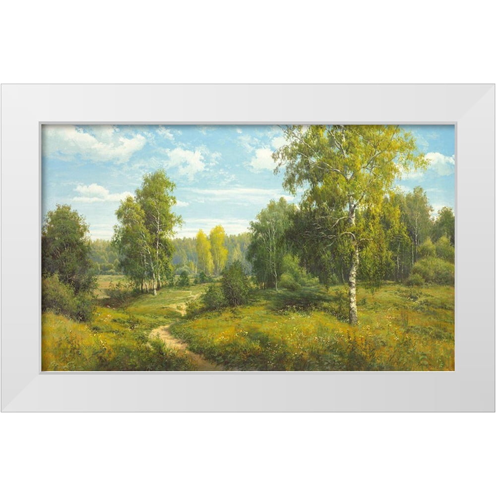 Priscepa, Igor 32x21 White Modern Wood Framed Museum Art Print Titled ...