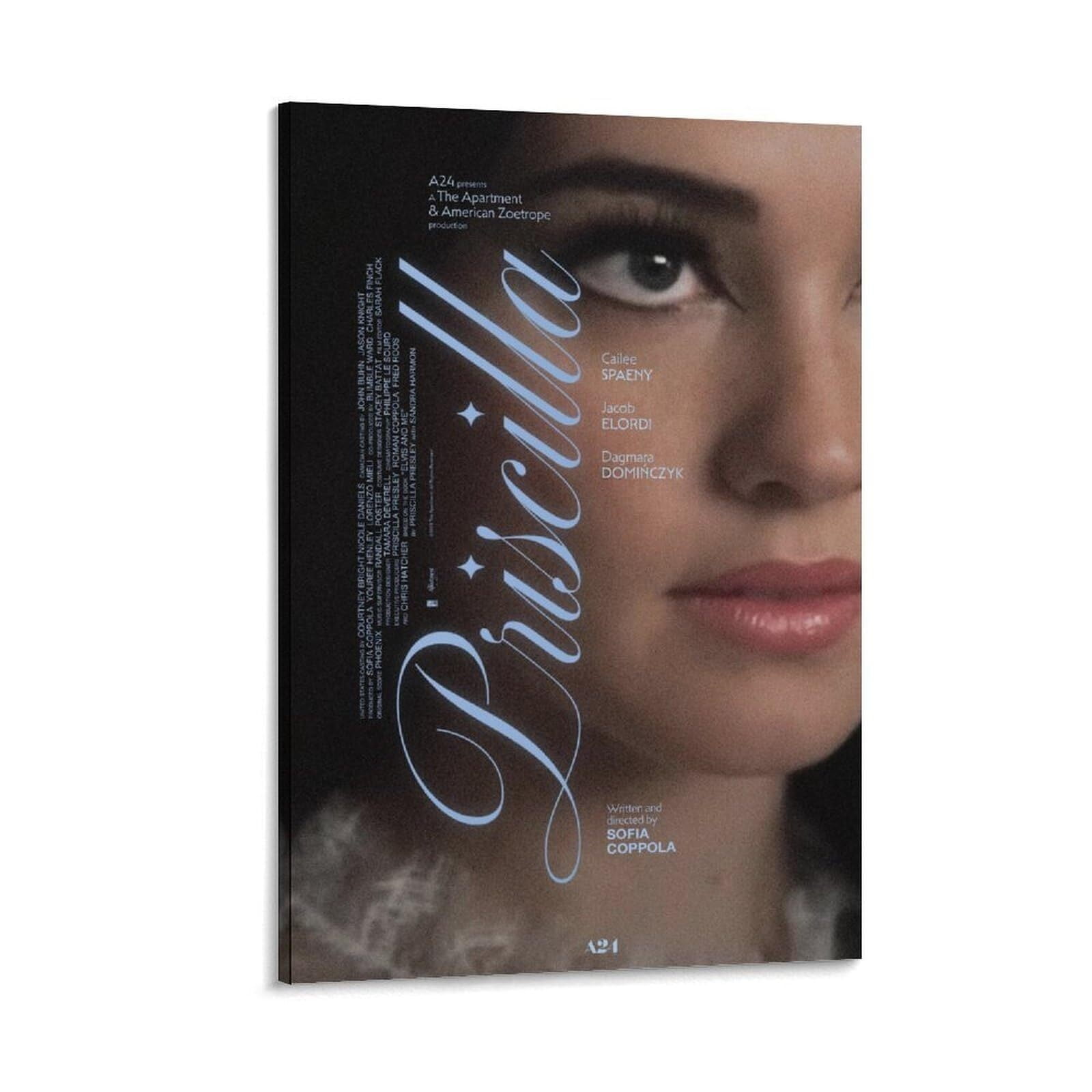 Priscilla Movie Poster 2023 Film Poster Decorative Painting Canvas Wall Art Living Room Posters ...