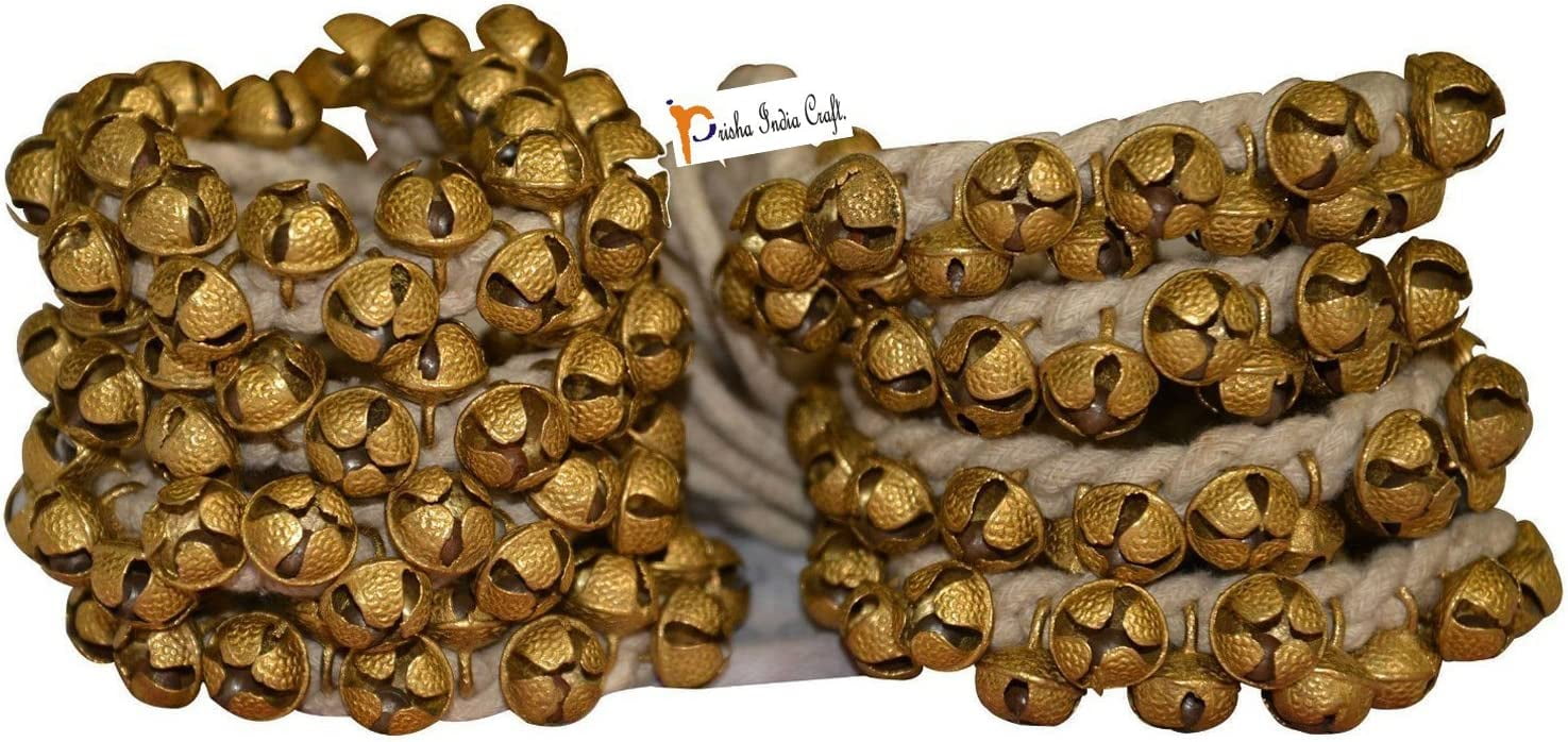 Prisha India Craft Kathak Ghungroo Pair, (50+50) (16 No. Ghungroo) Big ...