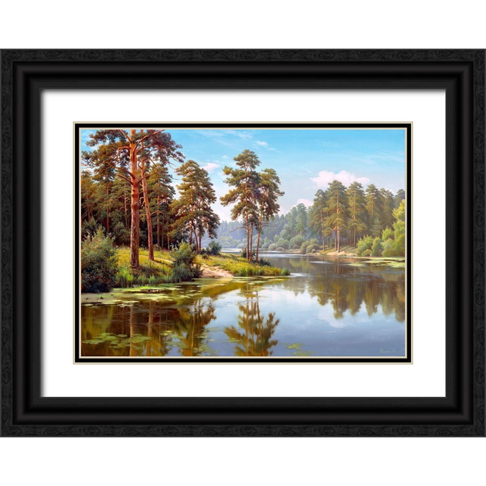 Prishchepa, Igor 32x24 Black Ornate Wood Framed with Double Matting Museum Art Print Titled ...