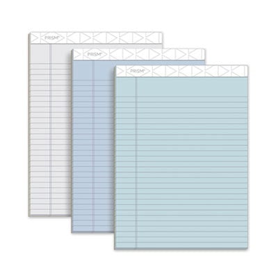 Prism + Colored Writing Pad, Wide/Legal Rule, 8.5 x 11.75, Assorted ...