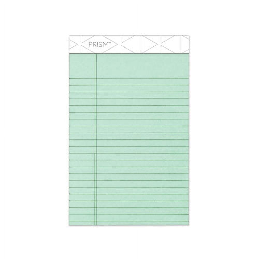 Prism + Colored Writing Pads, Narrow Rule, 50 Pastel Green 5 X 8 Sheets ...