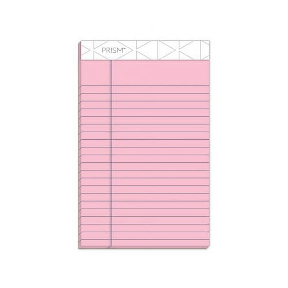 Prism + Colored Writing Pads, Narrow Rule, 50 Pastel Pink 5 X 8 Sheets ...